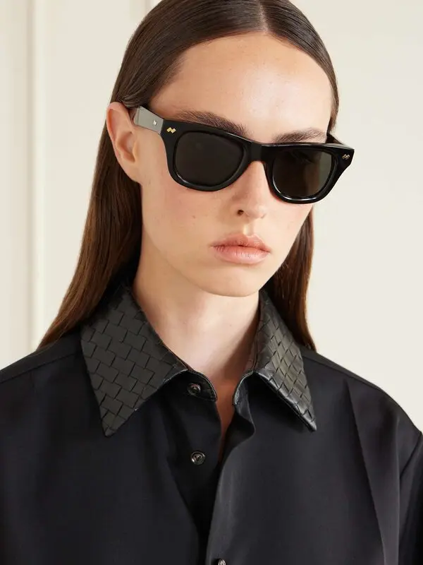 Bottega Veneta Square-frame Recycled Acetate Sunglasses - Black