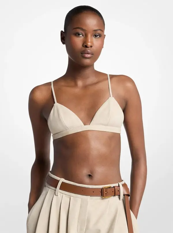 Michael Kors Suede Bra Top In Size By