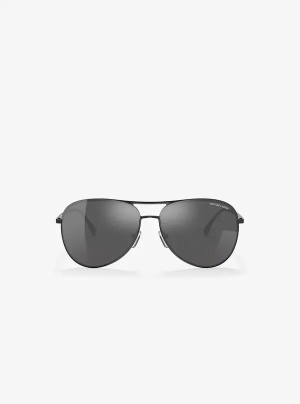 Michael Kors Kona Aviator Sunglasses - Black