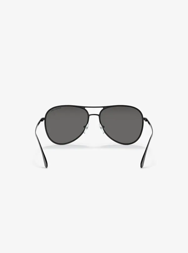 Michael Kors Kona Aviator Sunglasses - Black