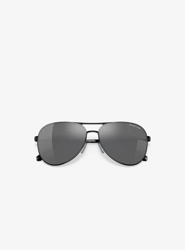 Michael Kors Kona Aviator Sunglasses - Black