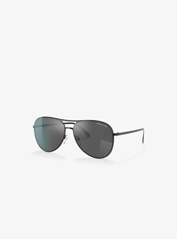 Michael Kors Kona Aviator Sunglasses - Black