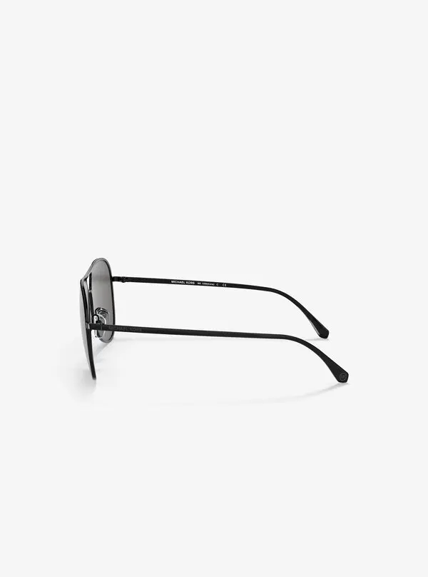 Michael Kors Kona Aviator Sunglasses - Black