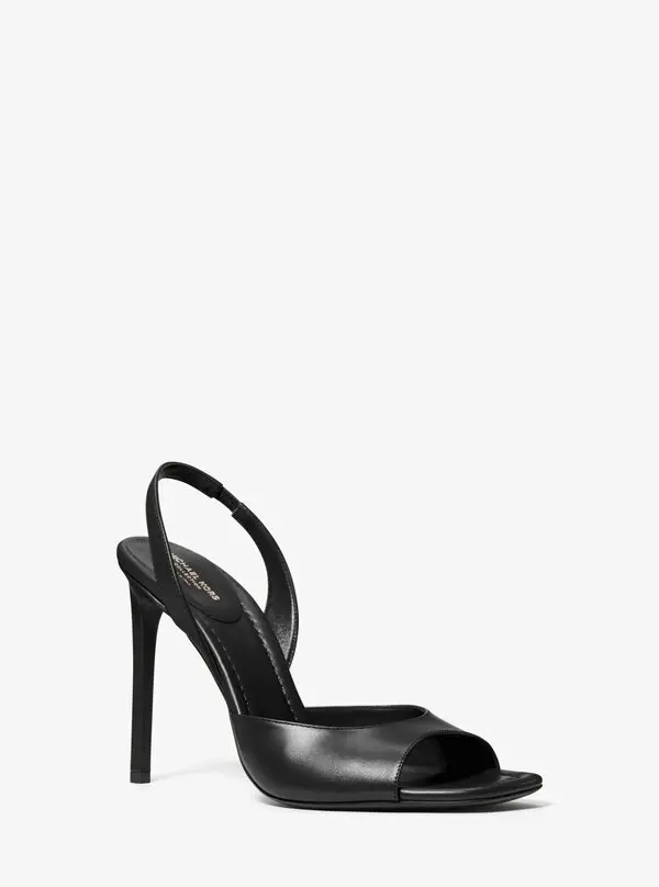 Michael Kors Marisa Leather Slingback Sandal