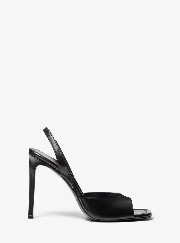 Michael Kors Marisa Leather Slingback Sandal