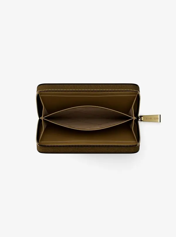 Michael Kors Small Logo Wallet In By - Green