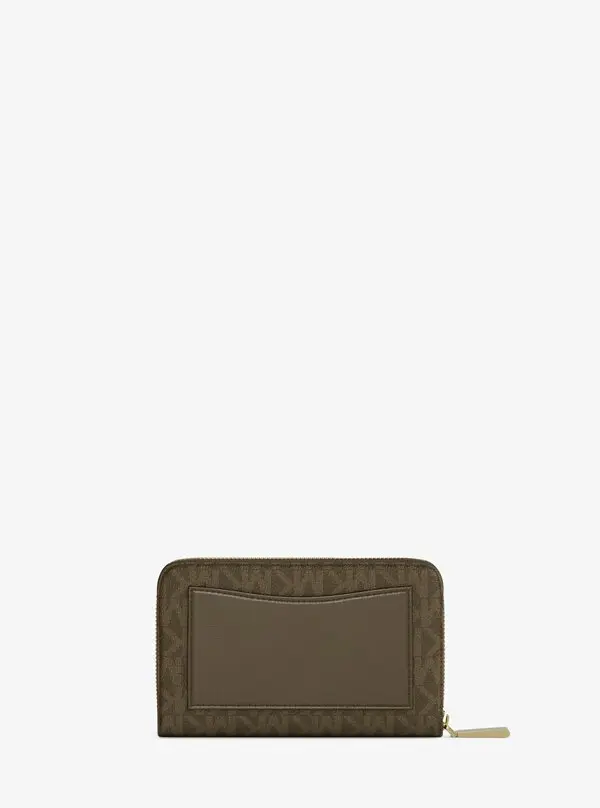 Michael Kors Small Logo Wallet In By - Green
