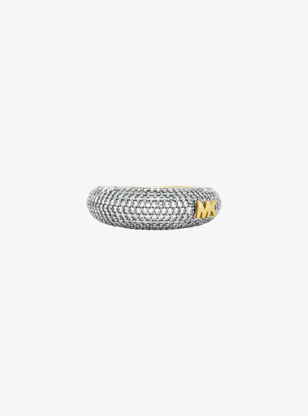 Michael Kors Pavé Two-tone Dome Ring In Size By