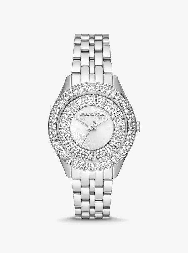 Michael Kors Harlowe Pavé -tone Watch