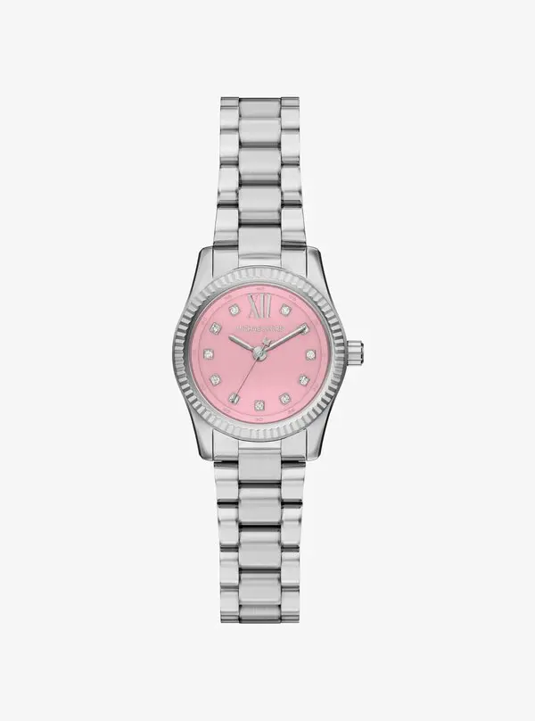Michael Kors Petite Lexington Two-tone Pavé Watch - Silver