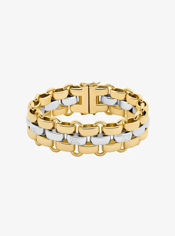 Michael Kors Two-tone 3-link Bracelet In By