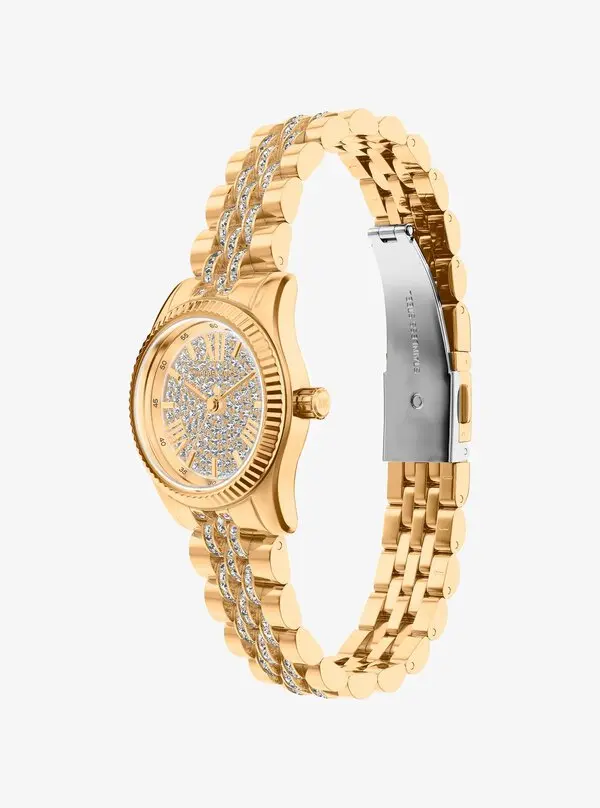 Michael Kors Petite Lexington Pavé -tone Watch In By