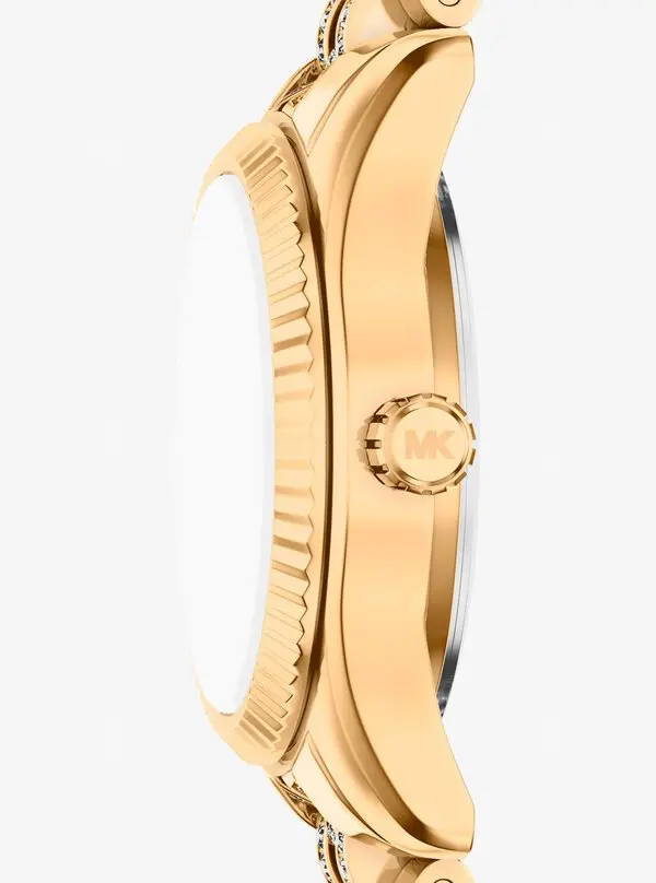Michael Kors Petite Lexington Pavé -tone Watch In By