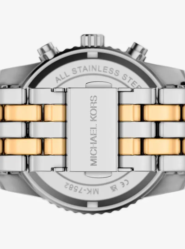 Michael Kors Bryant Pavé Two-tone Watch In By