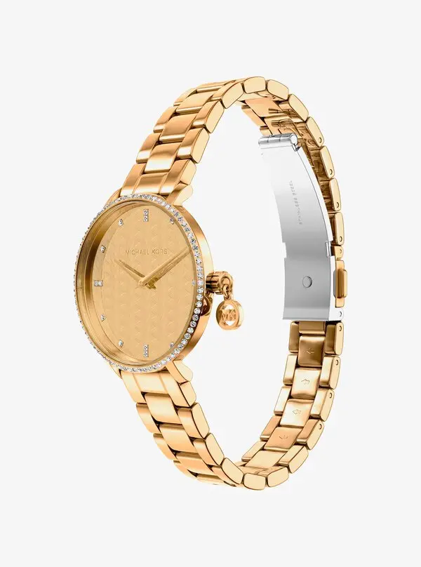 Michael Kors Mini Pyper Pavé -tone Watch In By