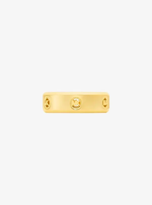 Michael Kors Logo Band Ring - Gold