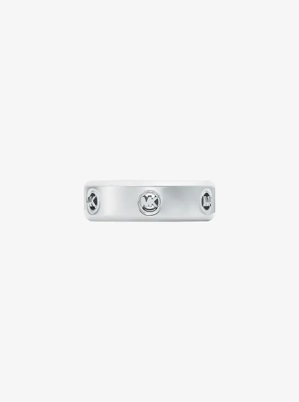 Michael Kors Logo Ring In Size By - Silver