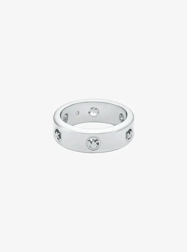 Michael Kors Logo Ring In Size By - Silver
