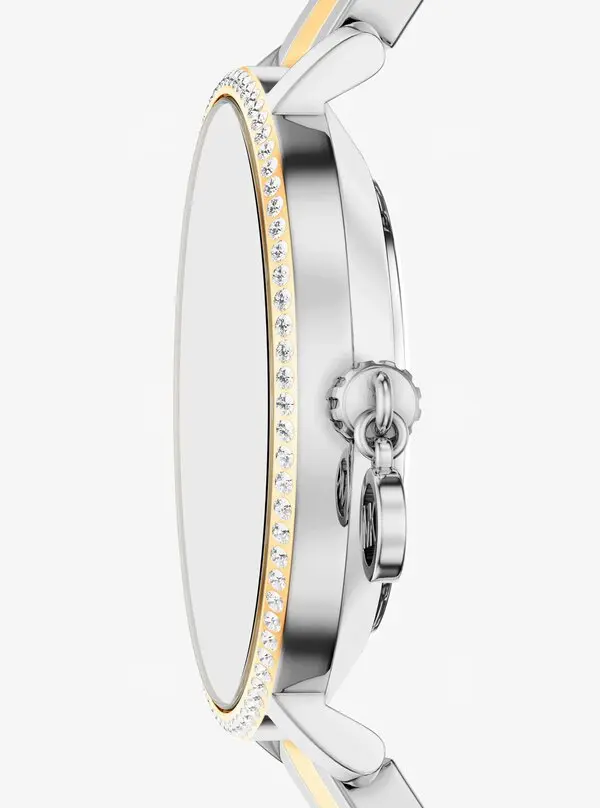 Michael Kors Mini Pyper Pavé Two-tone Watch In By