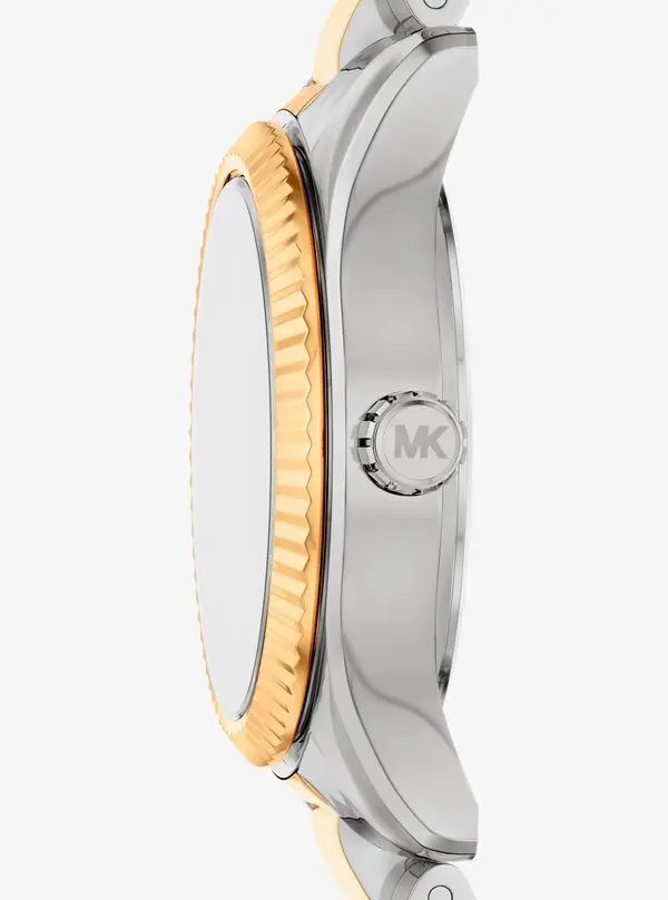Michael Kors Petite Lexington Pavé Two-tone Watch In By