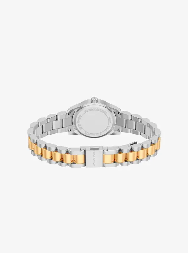 Michael Kors Petite Lexington Pavé Two-tone Watch In By