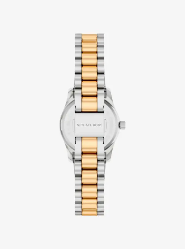 Michael Kors Petite Lexington Pavé Two-tone Watch In By