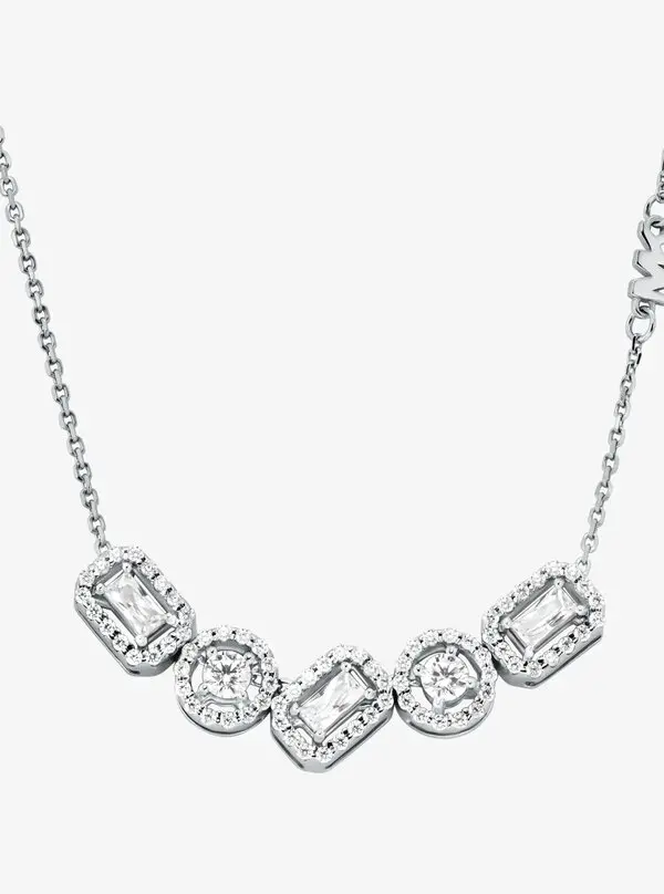 Michael Kors Precious Metal-plated Sterling Pavé Necklace