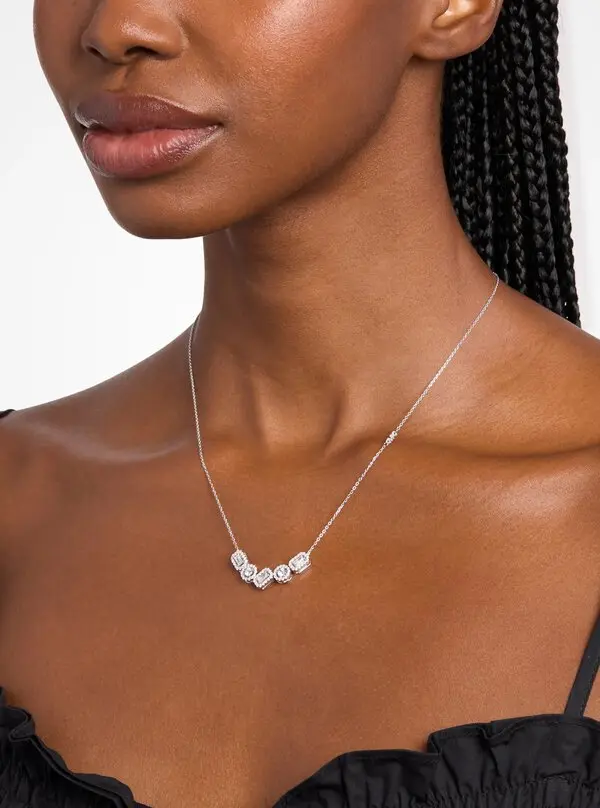 Michael Kors Precious Metal-plated Sterling Pavé Necklace