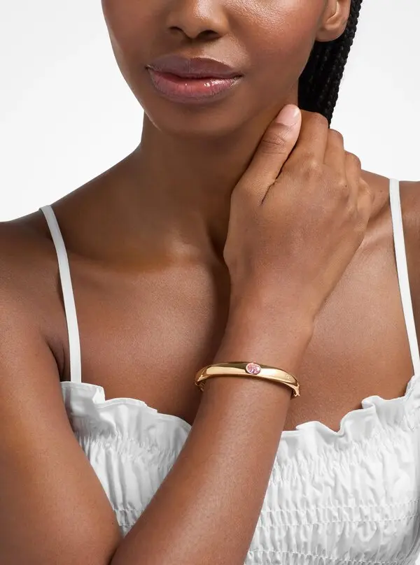 Michael Kors Oval Stone Bangle In By