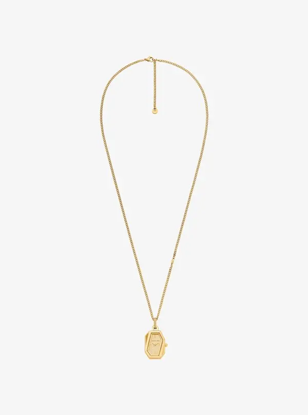 Michael Kors Suri -tone Watch Necklace - Gold