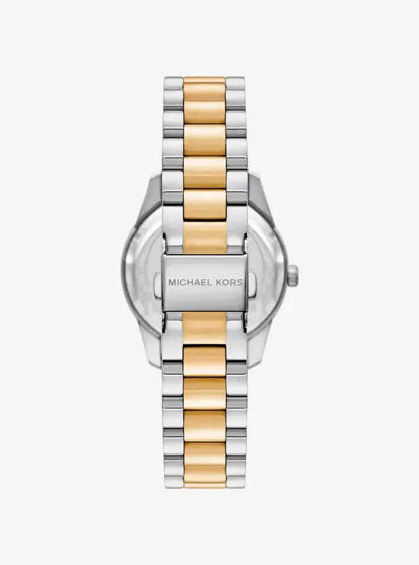 Michael Kors Lexington Pavé Two-tone Watch In By