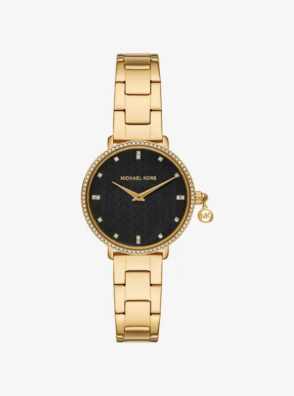 Michael Kors Mini Pyper Pavé -tone Watch In By