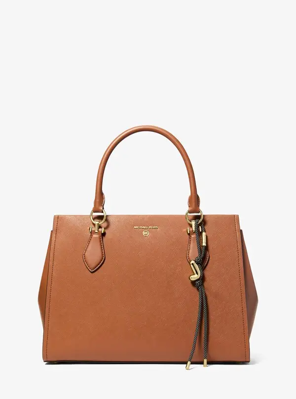 Michael Kors Initial -tone And Speckled Cord Bag Charm In By