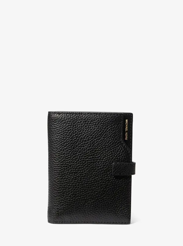 Michael Kors Jet Set Pebbled Leather Passport Wallet In By