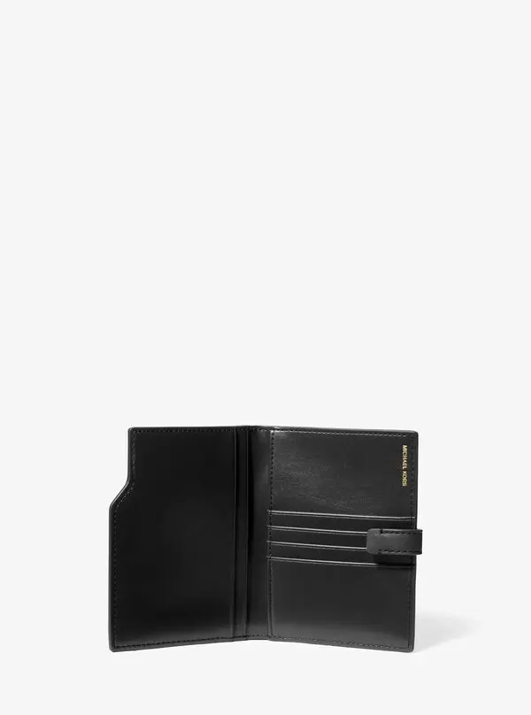 Michael Kors Jet Set Pebbled Leather Passport Wallet In By