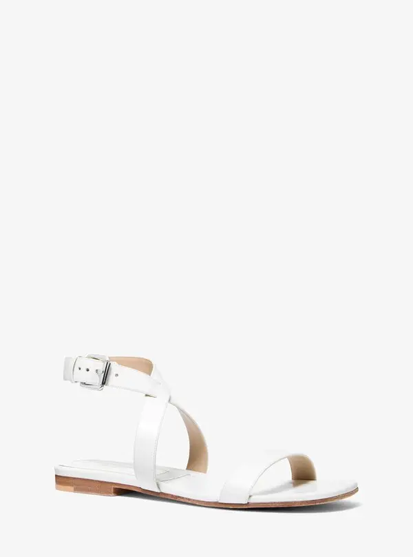 Michael Kors Bridgette Leather Sandal In Size By