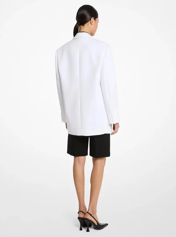 Michael Kors Oversized Stretch Cotton Blazer