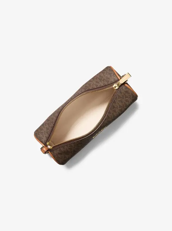 Michael Kors Izzy Small Signature Logo Barrel Pochette In By - Brown