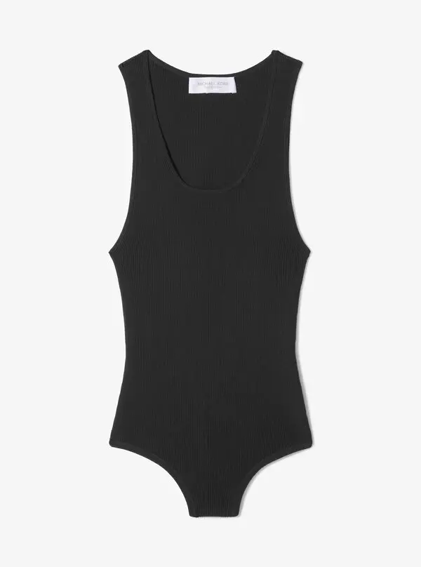 Michael Kors Stretch Viscose Bodysuit In Size By