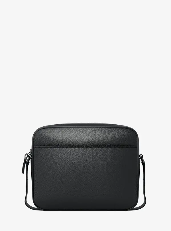 Michael Kors Jet Set Pebbled Leather Crossbody Bag - Black