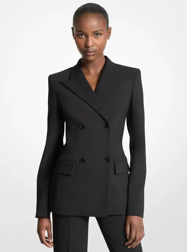 Michael Kors Stretch Wool Crepe Blazer