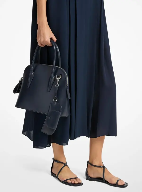 Michael Kors Polly Leather Low Heel Sandals