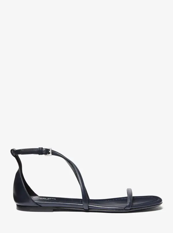 Michael Kors Polly Leather Low Heel Sandals