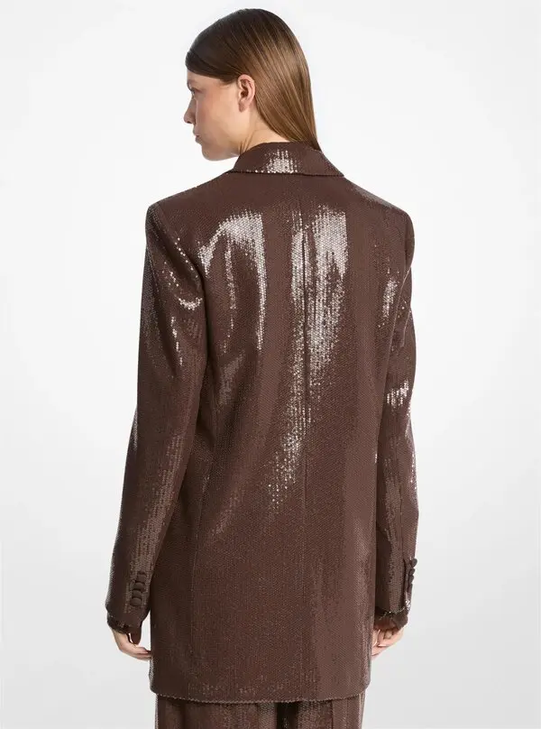 Michael Kors Sequined Boyfriend Blazer