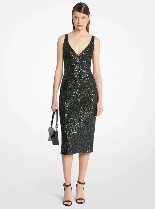 Michael Kors Sequined Dress In Size By