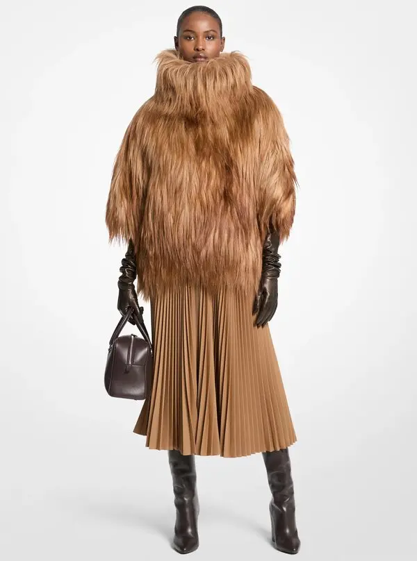 Michael Kors Long Haired Shearling Popover