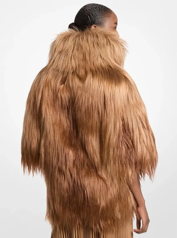 Michael Kors Long Haired Shearling Popover
