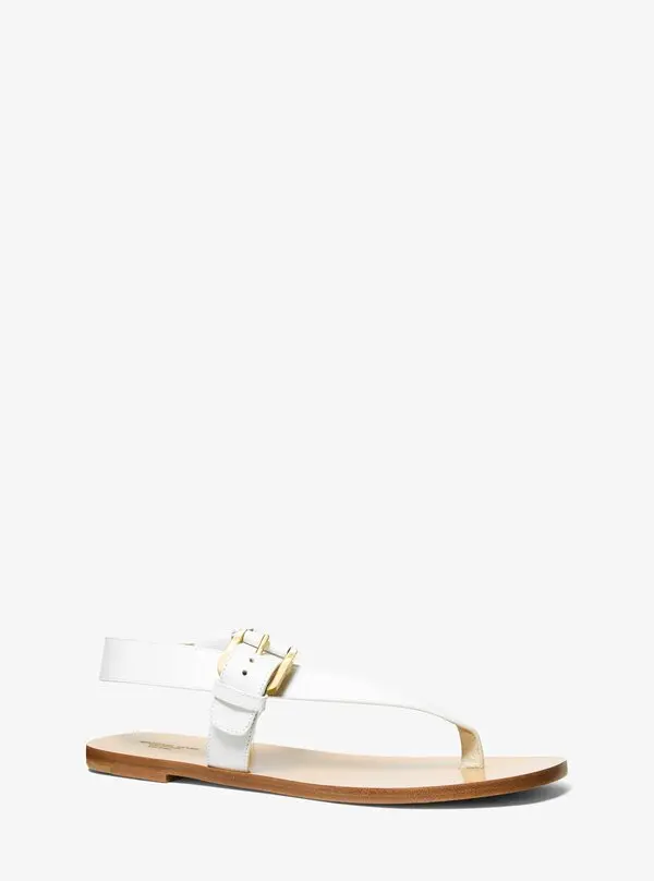 Michael Kors Penelope Leather Sandal - White