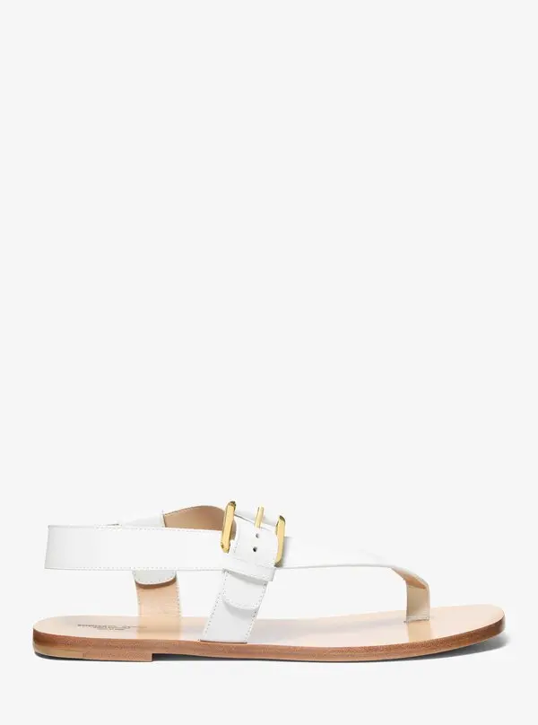 Michael Kors Penelope Leather Sandal - White