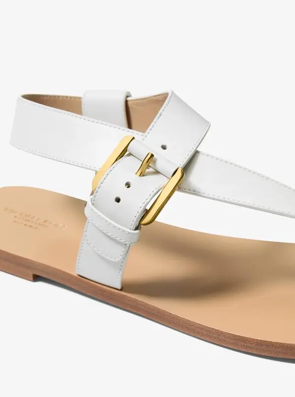 Michael Kors Penelope Leather Sandal - White